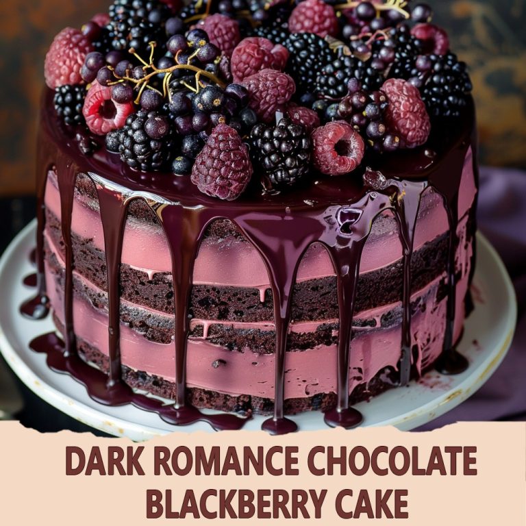 Dark Romance Chocolate Blackberry Cake – yummydishes